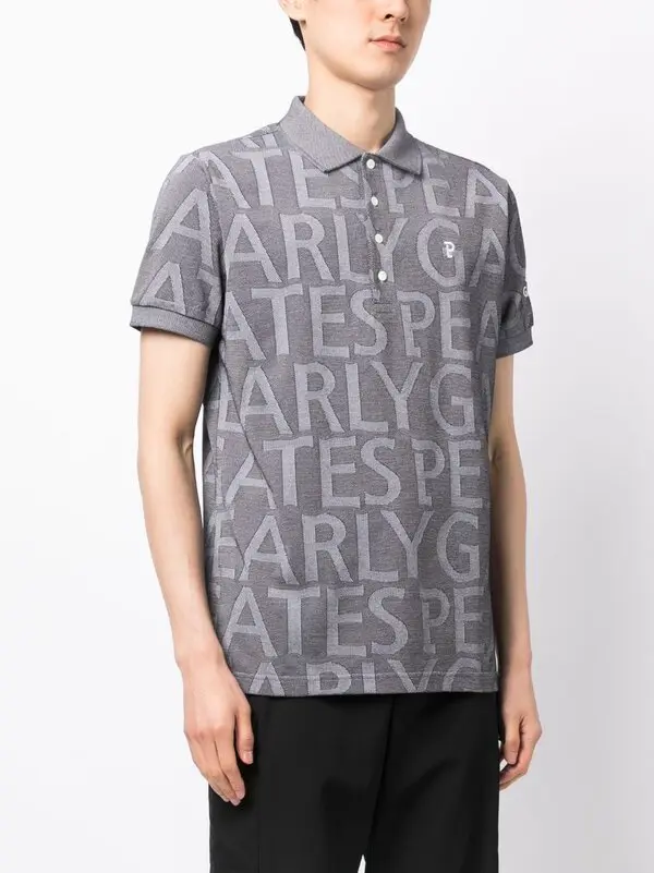 PEARLY GATES Logo-jacquard Polo Shirt