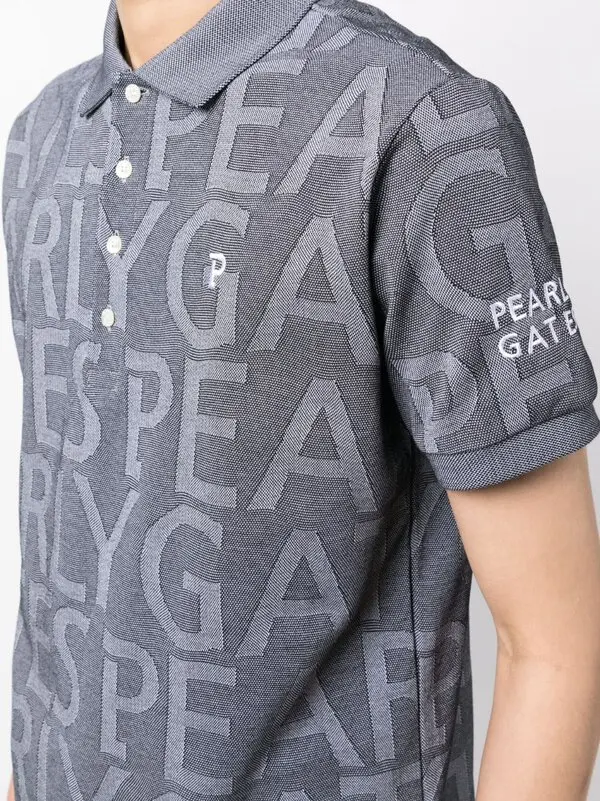 PEARLY GATES Logo-jacquard Polo Shirt