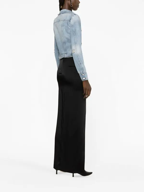 COURREGES Zip-up Denim Jacket