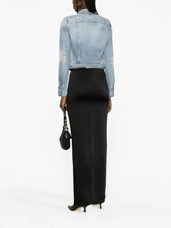 COURREGES Zip-up Denim Jacket
