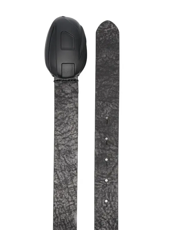 DIESEL® Logo-buckle Leather Belt
