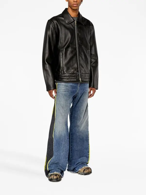 Diesel® L-Hudson Leather Jacket In Black - 40% Off | Editorialist