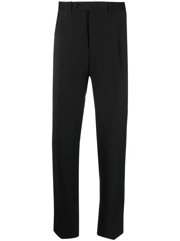 Canali Slim-fit Tailored Trousers - Black