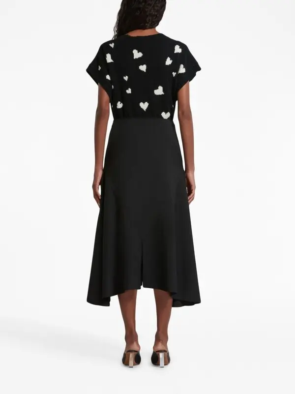 Marni Asymmetric High-waisted Midi Skirt