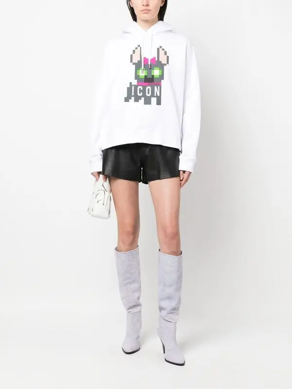 Dsquared2 Icon Pixelated-print Hoodie