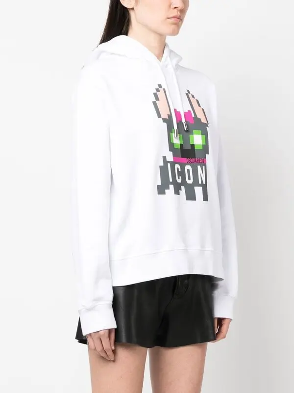 Dsquared2 Icon Pixelated-print Hoodie