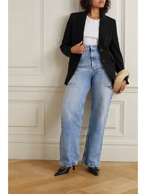 Stella McCartney Wool-blend Twill Blazer - Black