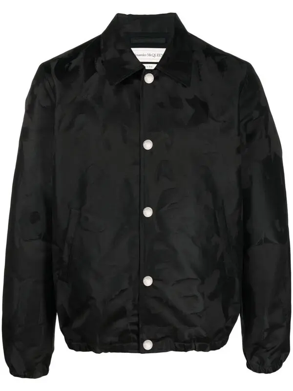 Alexander McQueen Satin Bomber Jacket