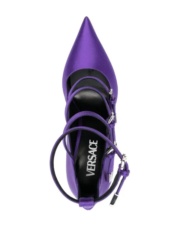 Versace Tempest Strappy Platform Pumps - Purple