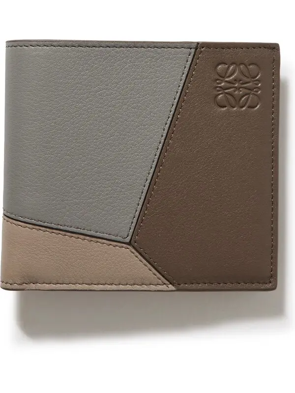 Loewe Puzzle Logo-debossed Leather Bifold Wallet