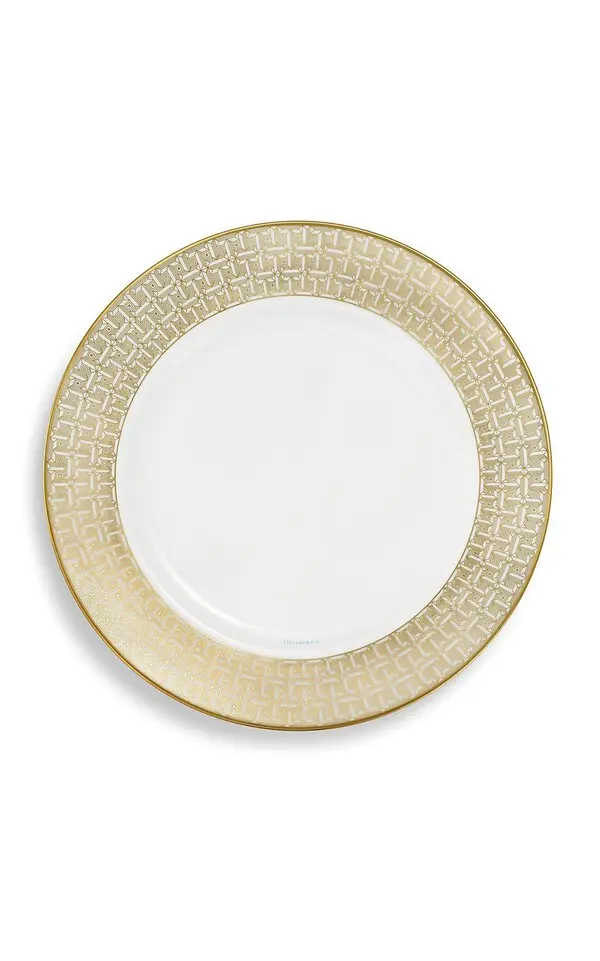 Tiffany & Co. T True Porcelain Dinner Plate - Gold