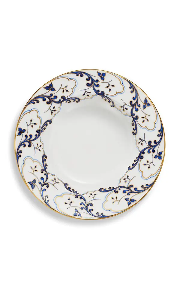 Tiffany & Co. Valse Bleue Bone China Dinner Bowl - Blue