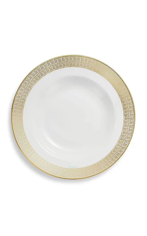 Tiffany & Co. T True Porcelain Dinner Bowl - Gold