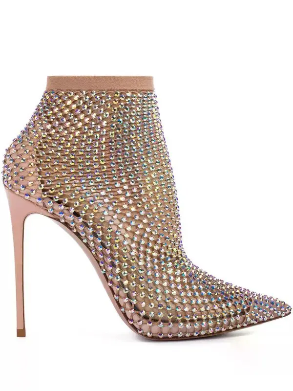 LE SILLA Gilda 125mm Crystal-embellished Pumps