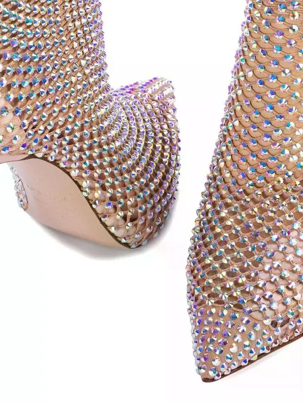 LE SILLA Gilda 125mm Crystal-embellished Pumps