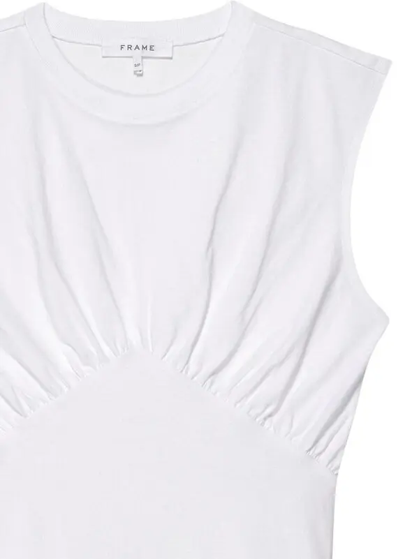 FRAME Empire Organic-cotton Knitted Top