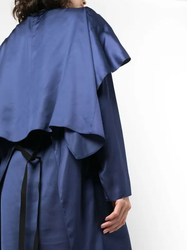 MAISON MARGIELA Long-sleeve Satin Midi Dress