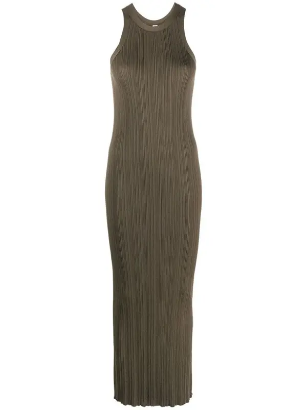 TOTEME Ribbed-knit Racerback Maxi Dress
