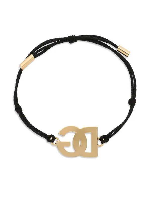 Dolce & Gabbana Dg Logo Cord Bracelet
