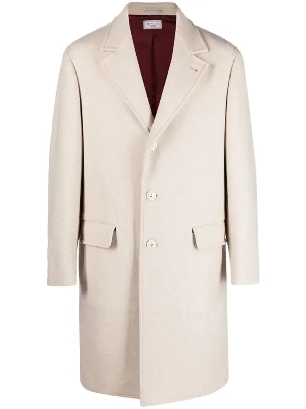 Brunello Cucinelli Notched-lapels Single-breasted Coat
