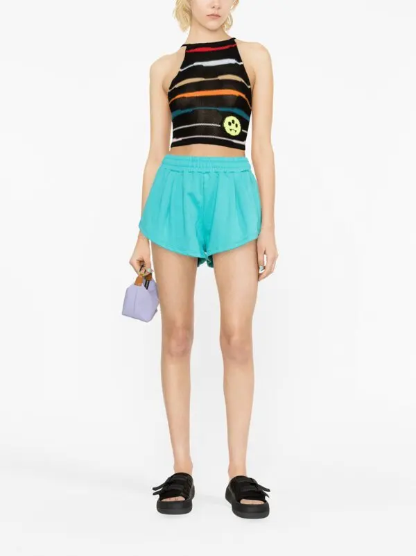 BARROW Stripe-pattern Halterneck Top
