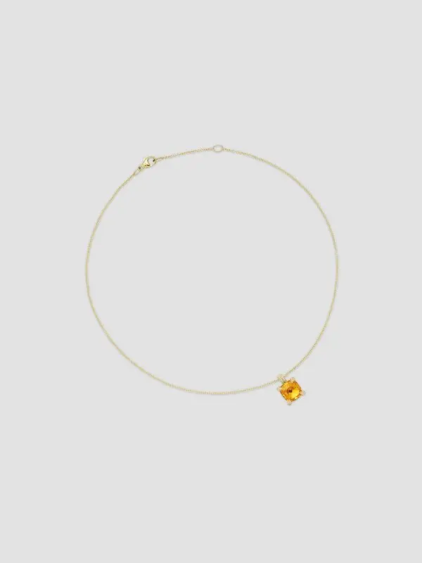 David Yurman Chatelaine Pendant Necklace In 18k Yellow Gold With Pavé Diamonds - Citrine