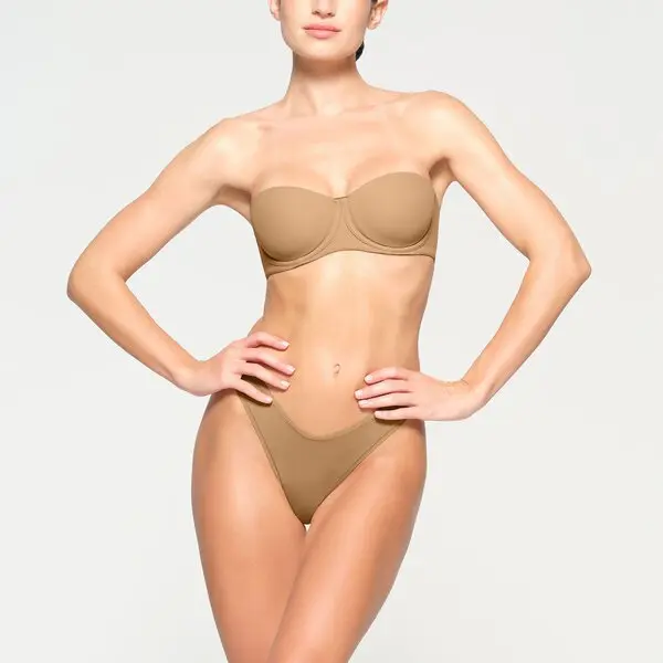 SKIMS Fits Everybody Strapless Bra - Ochre