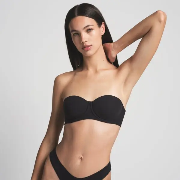 SKIMS Fits Everybody Strapless Bra - Onyx