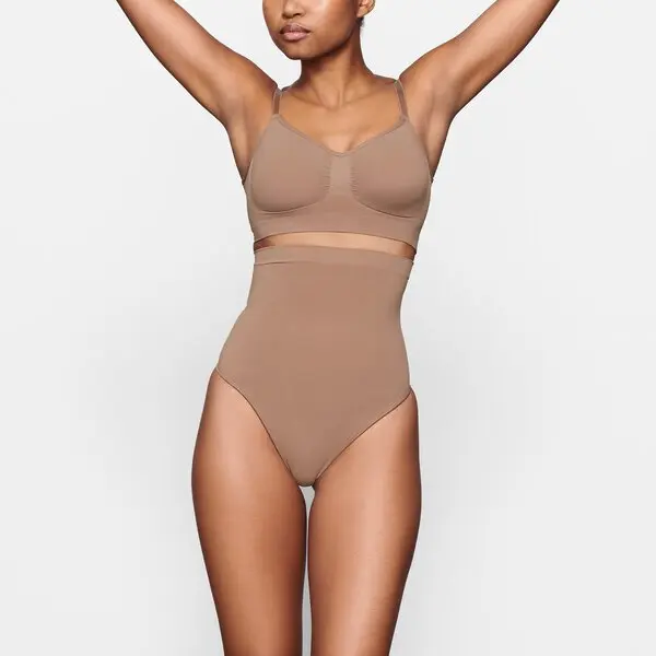 SKIMS Seamless Sculpt High Waisted Thong - Sienna
