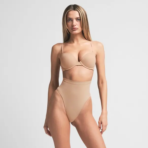 SKIMS Seamless Sculpt Mid Waist Thong - Clay