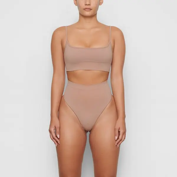 SKIMS Seamless Sculpt Mid Waist Thong - Sienna