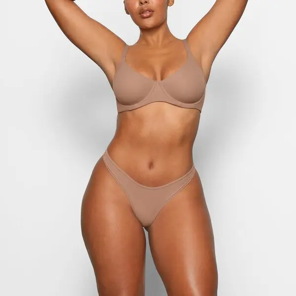 SKIMS Fits Everybody Unlined Demi Bra - Sienna