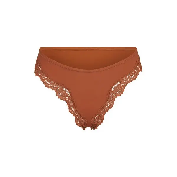 SKIMS Fits Everybody Lace Tanga - Bronze
