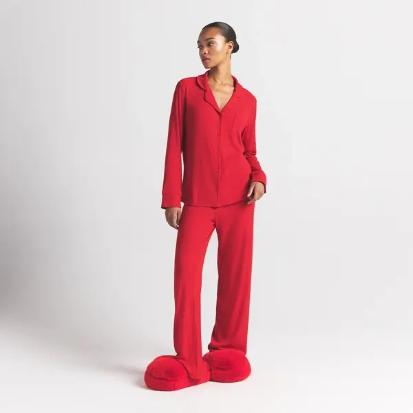 SKIMS Pajama Set | Red | | Soft Lounge - Cherry