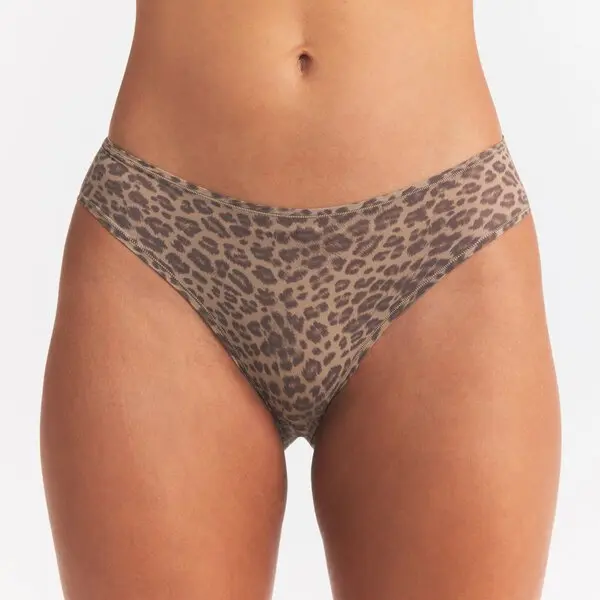 SKIMS Cheeky Brief 5 Pack | Black | | Fits Everybody - Desert Leopard Multi