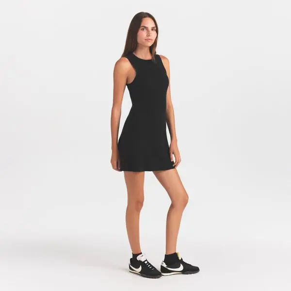 SKIMS Tank A-line Mini Dress - Soot