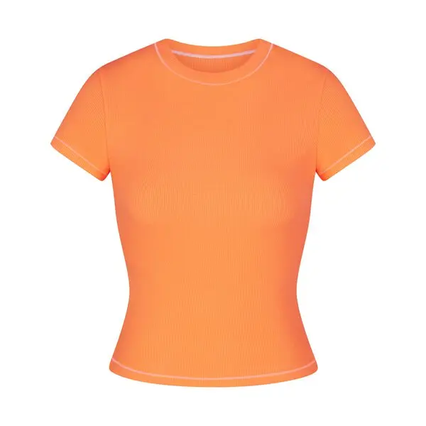 SKIMS Cotton Rib T-shirt - Apricot