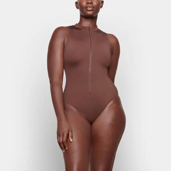SKIMS Swim Zip Front Sleeveless One Piece