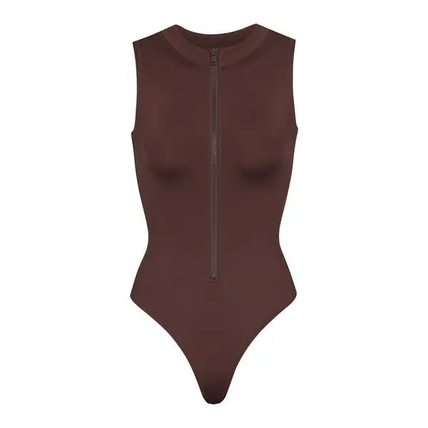 SKIMS Swim Zip Front Sleeveless One Piece