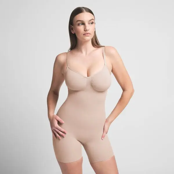 SKIMS Seamless Sculpt Mid Thigh Bodysuit - Mica