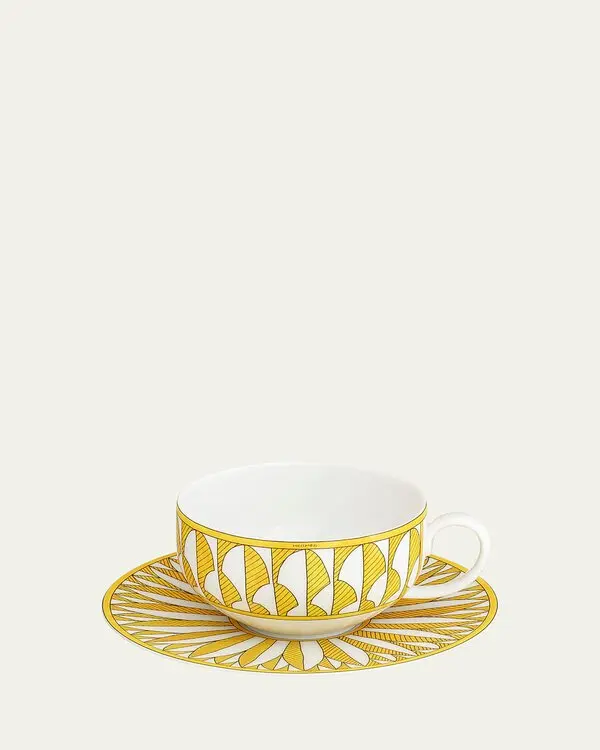 Hermès Soleil D' Tea Cup & Saucer Set - No Color
