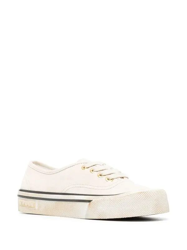 Bally Faded Suede Low-top Sneakers - Neutrals