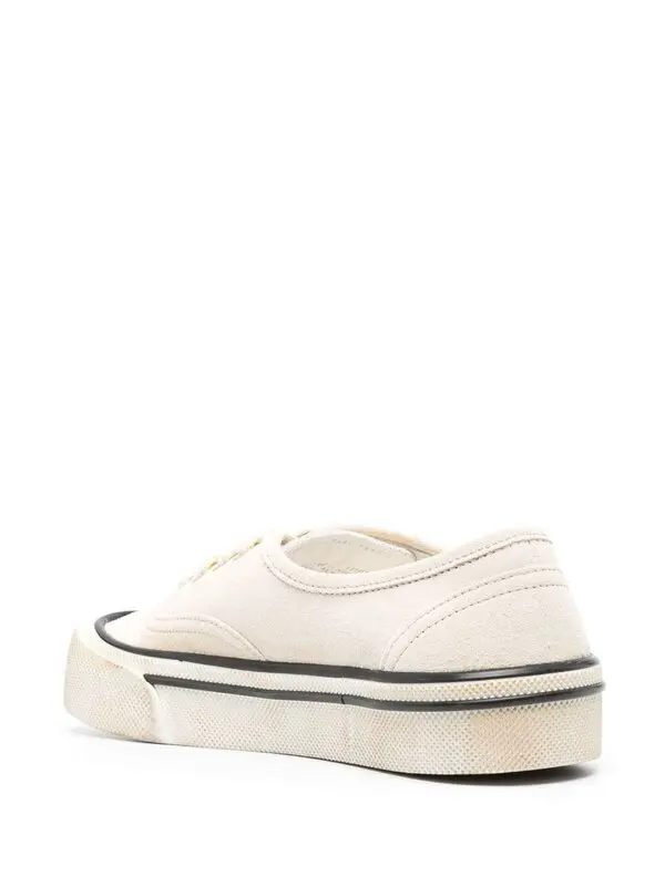 Bally Faded Suede Low-top Sneakers - Neutrals