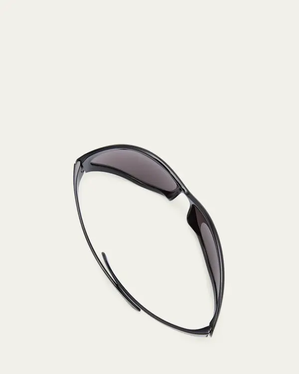 Balenciaga 90s Oval Sunglasses - Black