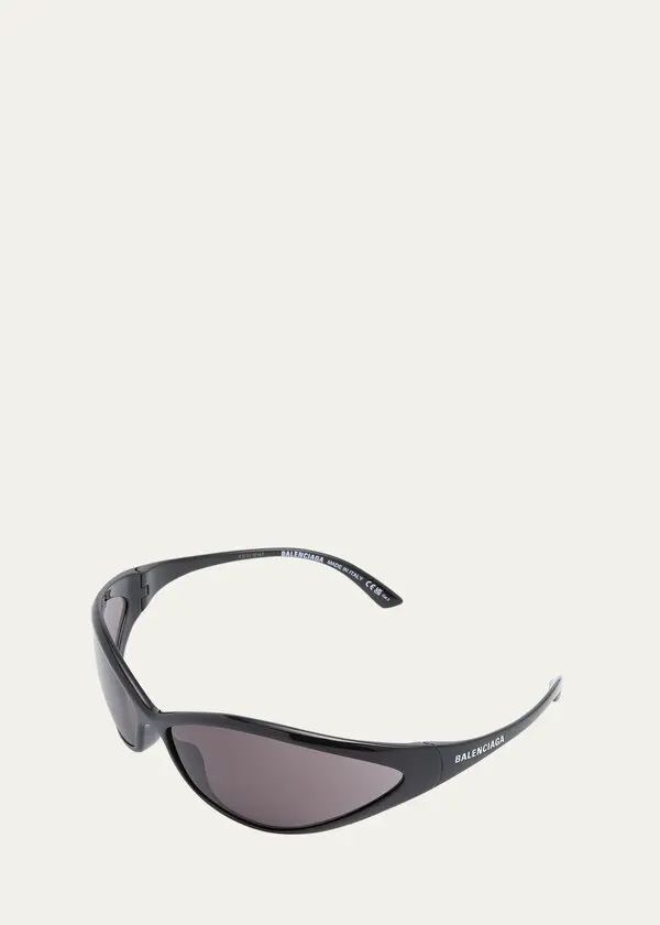 Balenciaga 90s Oval Sunglasses - Black