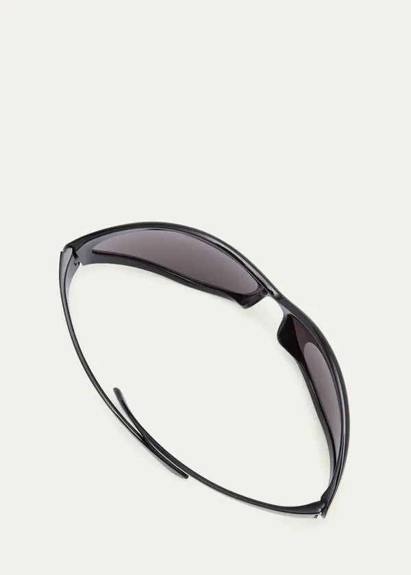 Balenciaga 90s Oval Sunglasses - Black