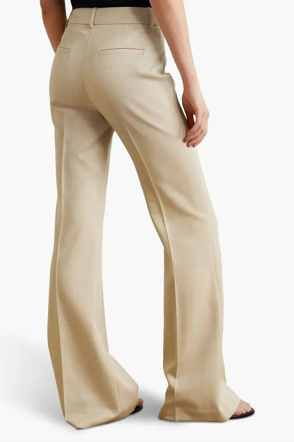 NILI LOTAN Arielle Wool-twill Flared Pants