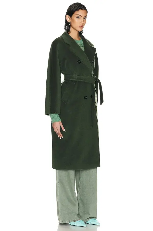 Max Mara Madame Coat In Green