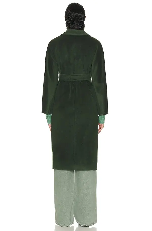 Max Mara Madame Coat In Green