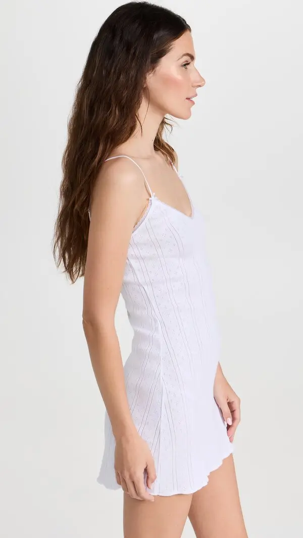 COUCOU Cami Slip Dress: Pointelle